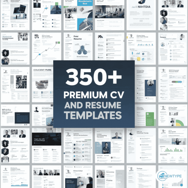 350+ Template CV & Resume Premium Bundle - Newtype Corporation