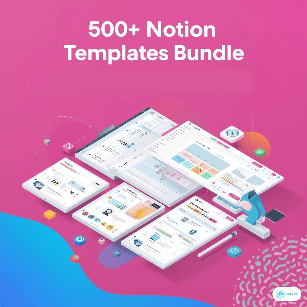 500+ Notion Templates Bundle - Newtype Corporation